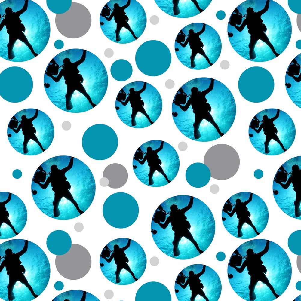 Scuba Diver Diving Underwater Premium Gift Wrap Wrapping Paper Roll ...