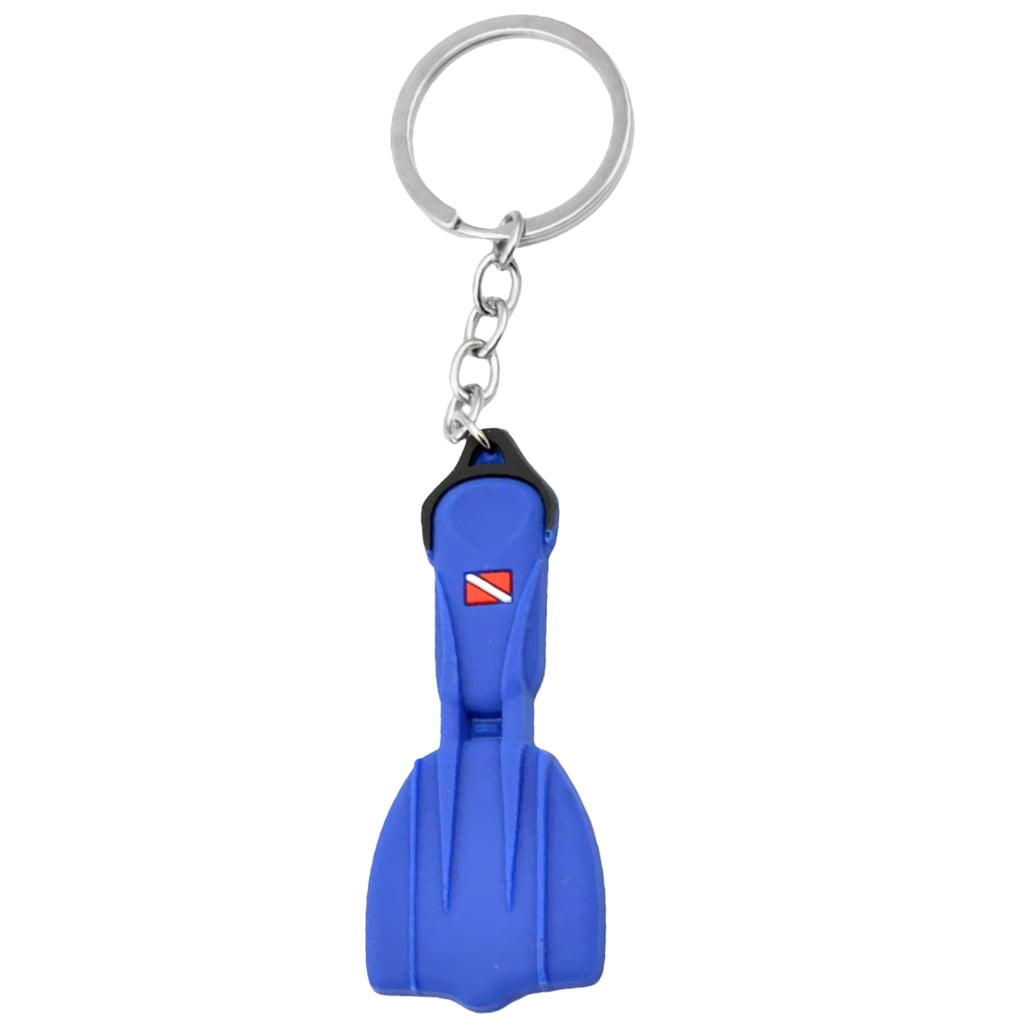 Scuba Diver Essential Silicone Dive Fin Keychain for Underwater ...