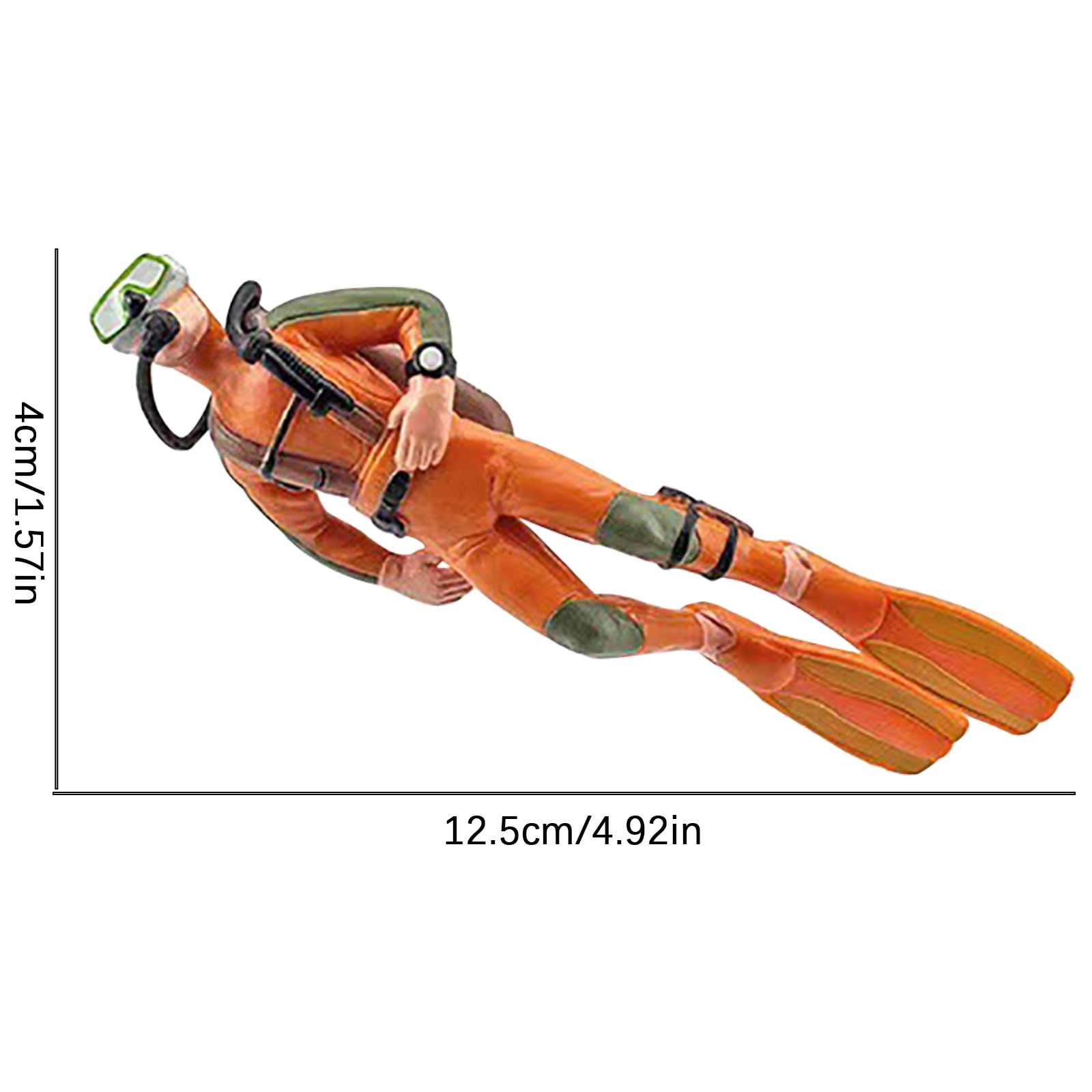 Scuba Diver Figurines, Scale Models People Mini Swimmers Figurines ...
