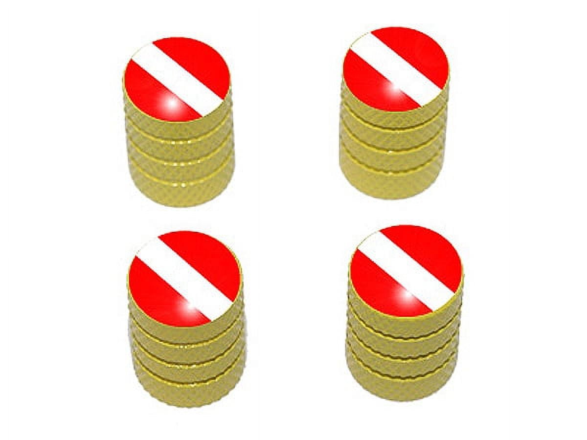 Scuba Diver Flag - Diving Valve Stem Caps - Walmart.com