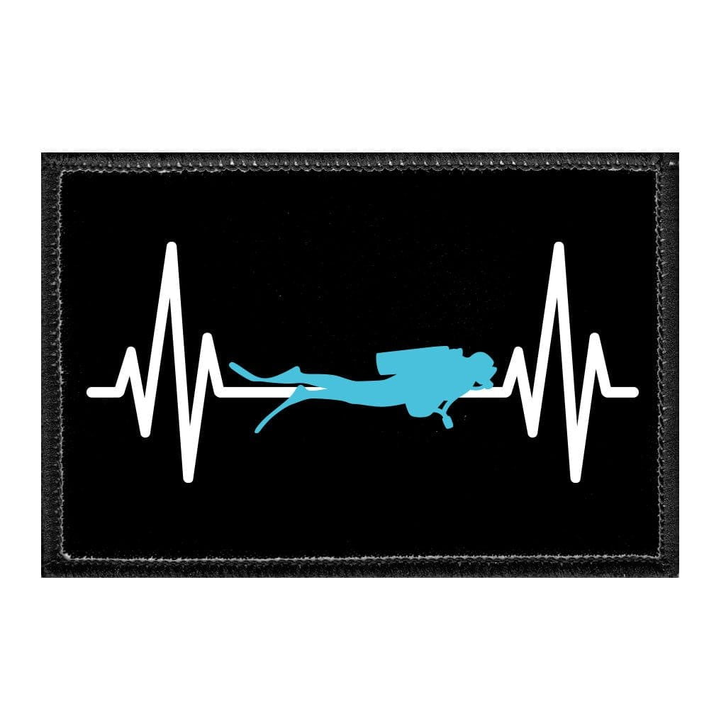 Scuba Diver Heartbeat - Removable Patch - Walmart.com