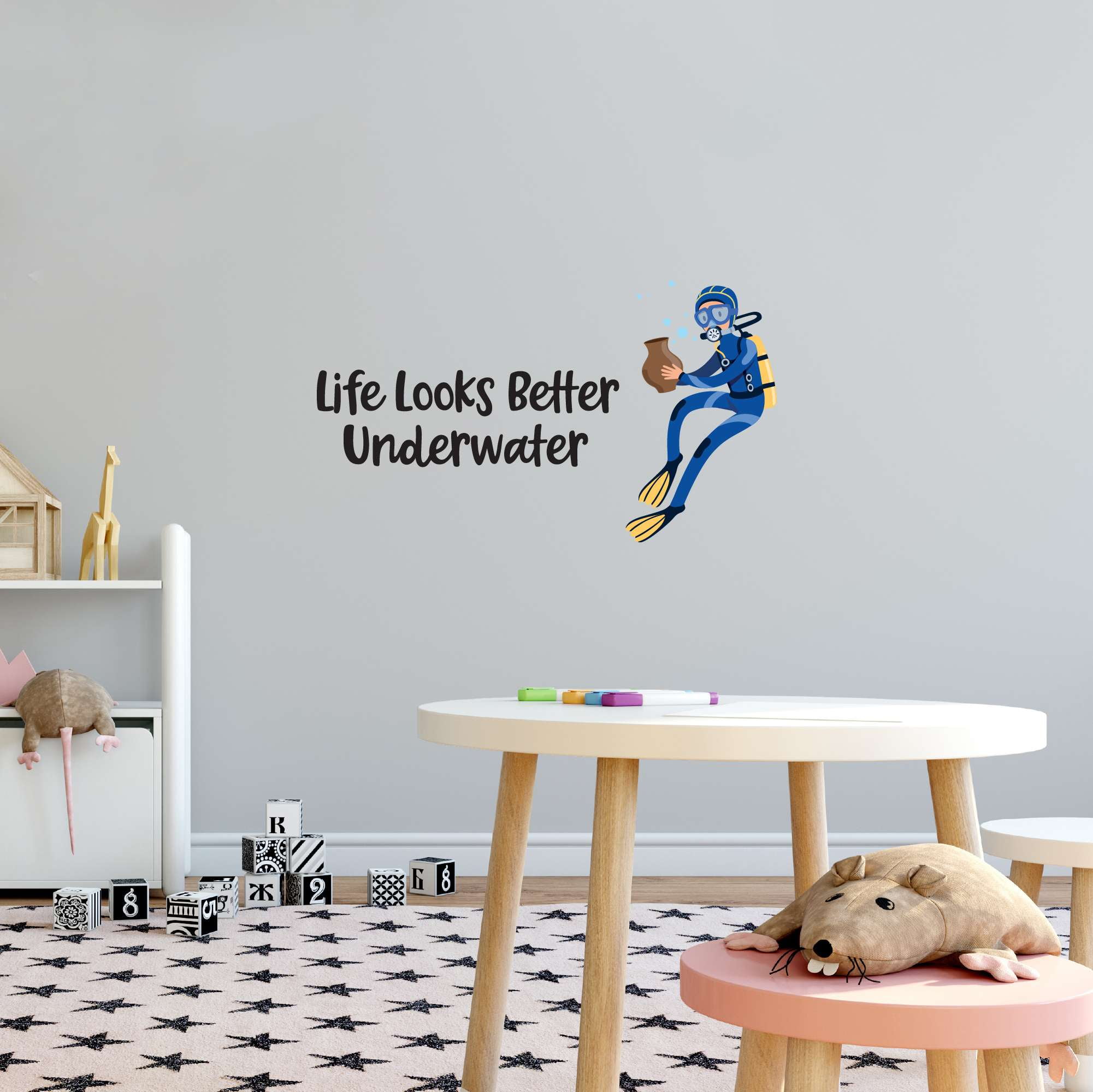 Scuba Diver Shark Eating Fish Eating Other Fish's Underwater Bubbles ...