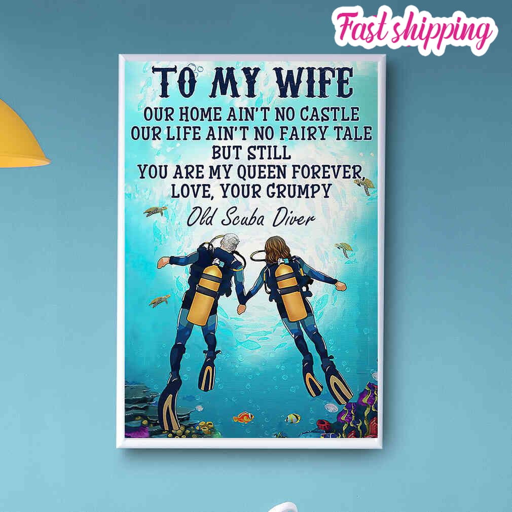 Scuba Divers To My Wife You Are My Queen Forever Poster Prints Poster ...