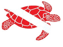 Scuba Diving Bumper Sticker Dive Flag Decal - Swimming Turtle - Walmart.com