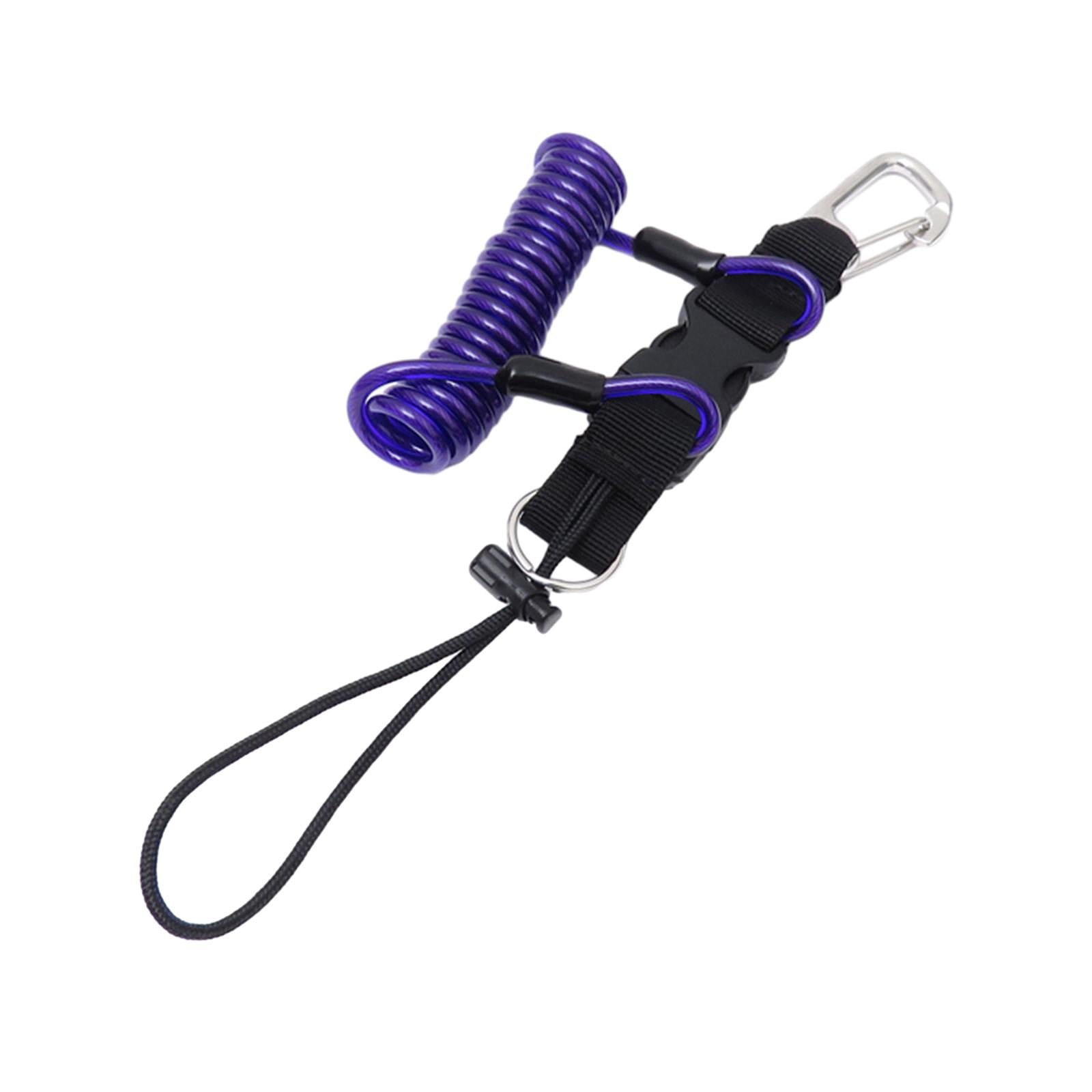 Scuba Diving Coil Lanyard Camera Lanyard Metal Leash Wristband Rope ...