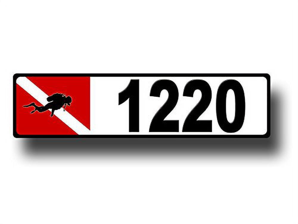 Scuba Diving, Curb, Mailbox, House Address Plaque, Reflective - Walmart.com