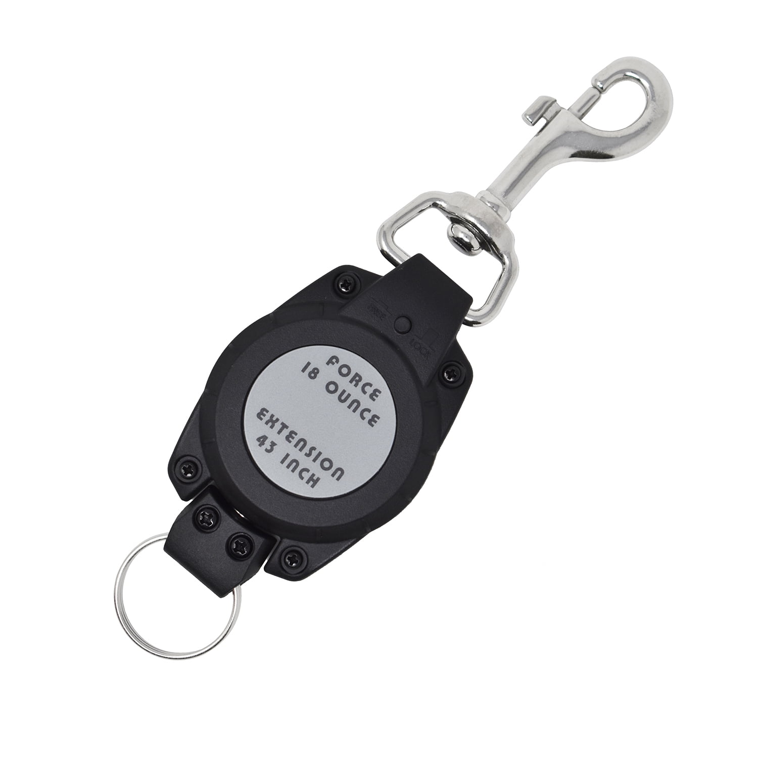 Scuba Diving Deluxe BCD Retractor w/ Lock & Stainless Steel Swivel Clip ...