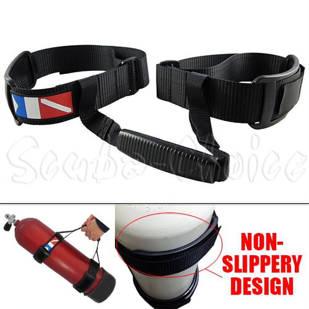 Scuba Diving Dive Adjustable Tank Cylinder Carrier Holder w/ Dive Flag ...