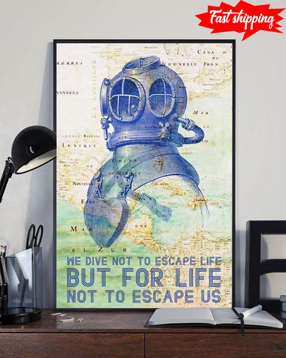 Scuba Diving Diver We Dive Not To Escape Life But For Life Not To ...
