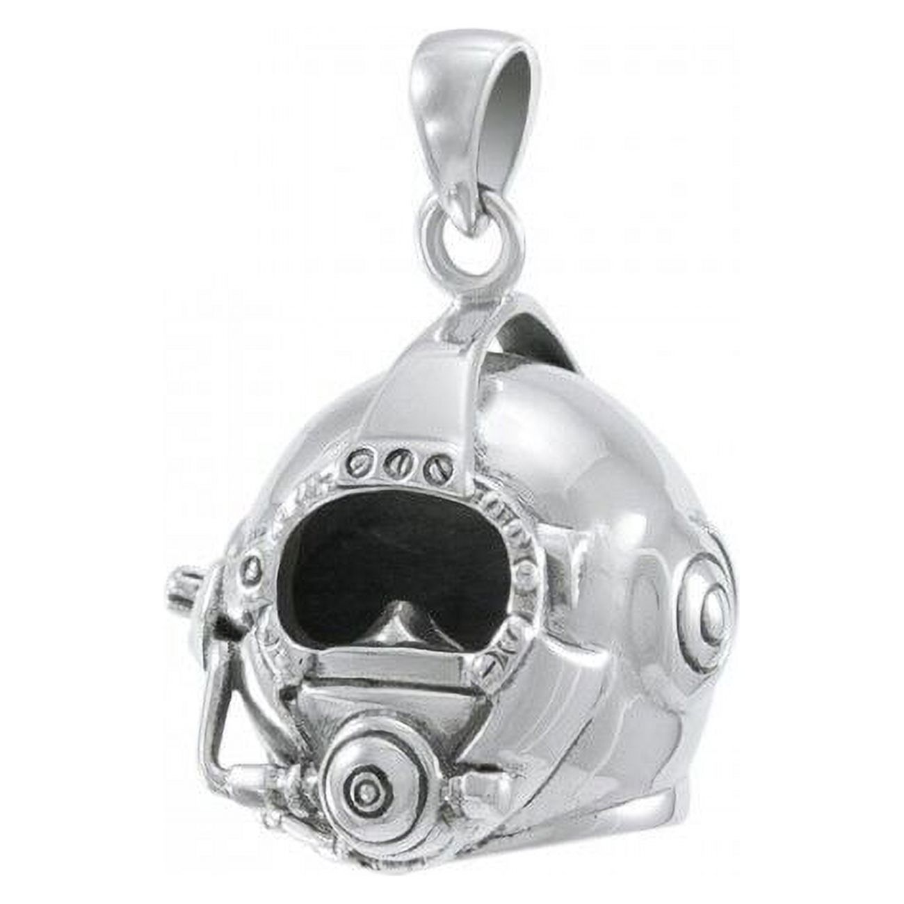 Scuba Diving Helmet 3D Dive Sterling Silver Pendant by Peter Stone Fine ...