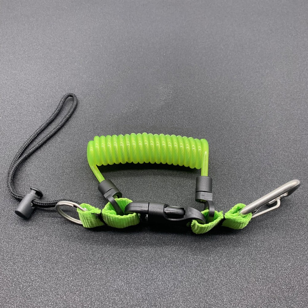 Scuba Diving Lanyard Heavy Duty Spring Coiled Lanyard With Quick ...