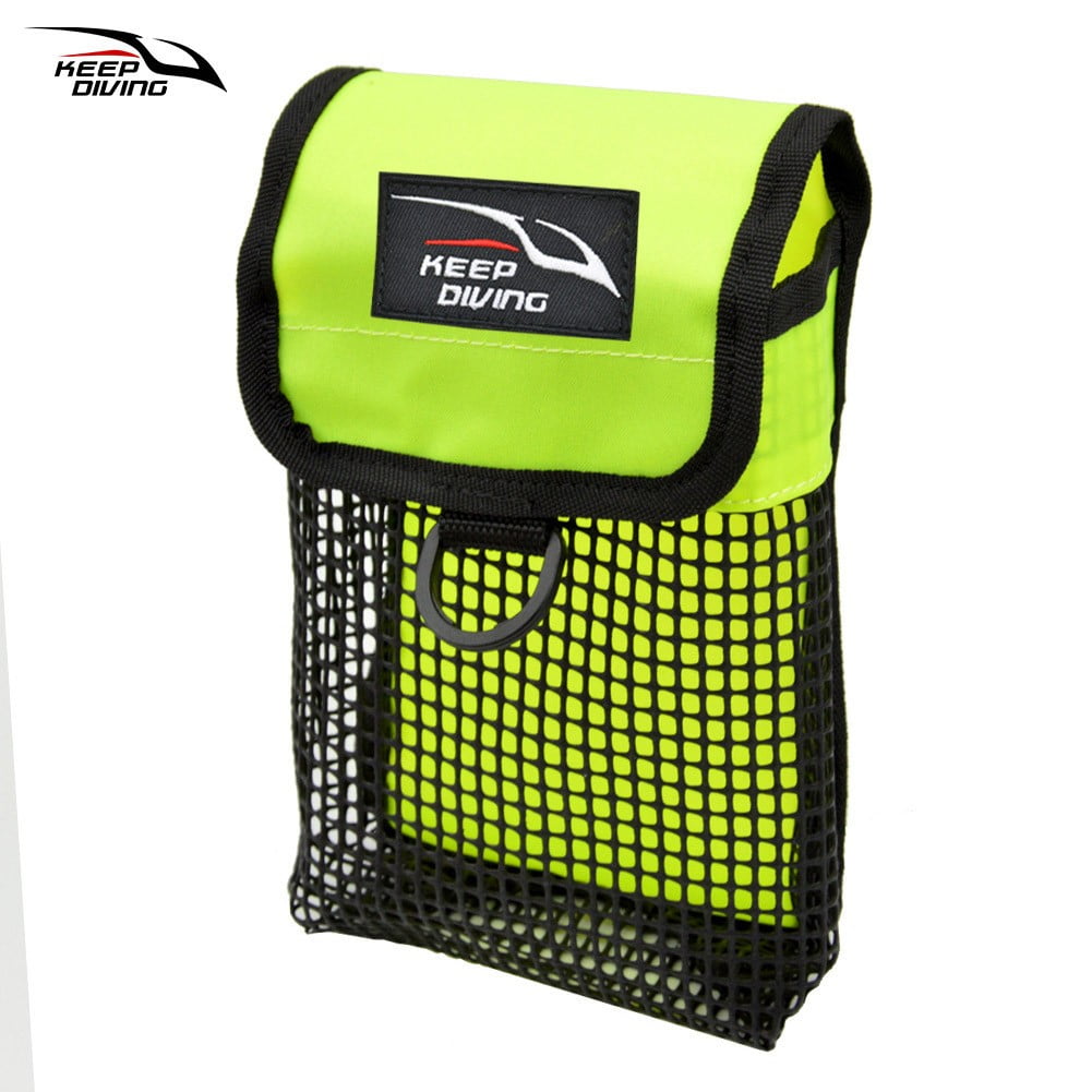 Scuba Diving Mesh Gear Bag with Bolt Snap for SMB Safety Marker Buoy ...