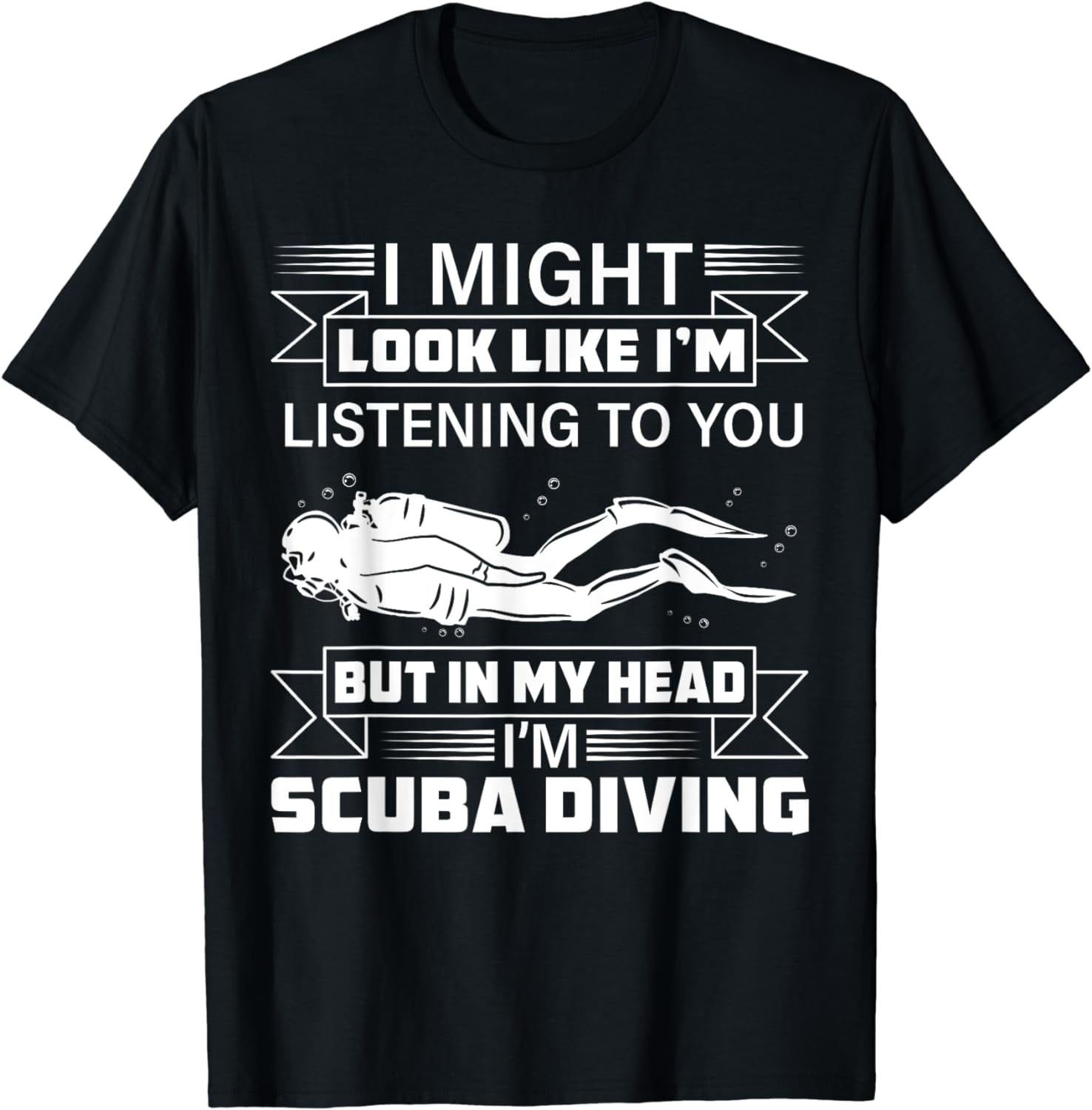 Scuba Diving Ocean Swimmer Lover Underwater Diver T-Shirt - Walmart.com