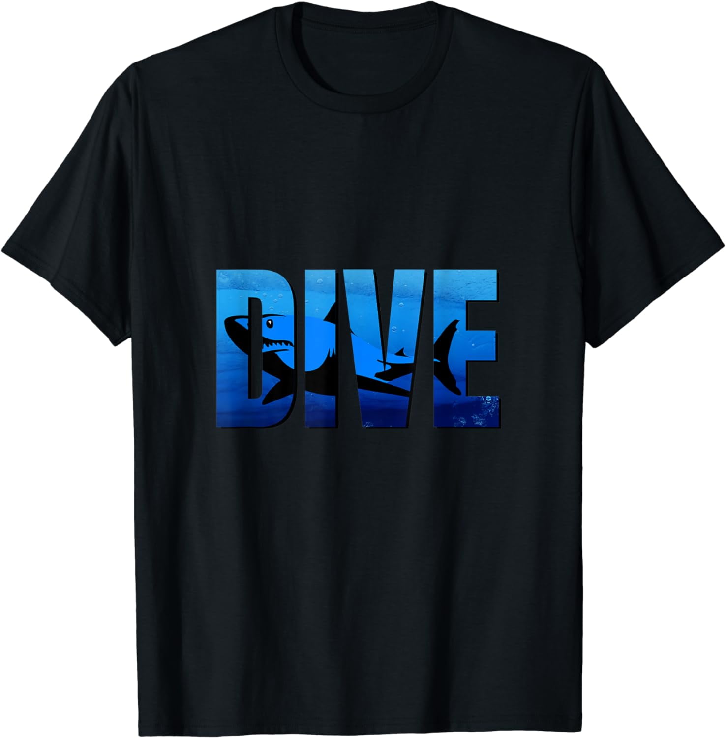 Scuba Diving Shark Freediving Deep Sea Diver Gift Underwater T-Shirt ...