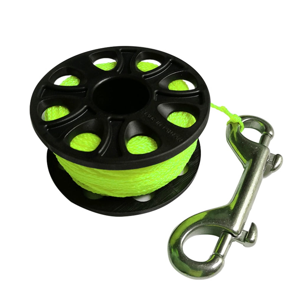 Scuba Diving Spool Finger Reel with Stainless Steel Bolts Snap Hook ...