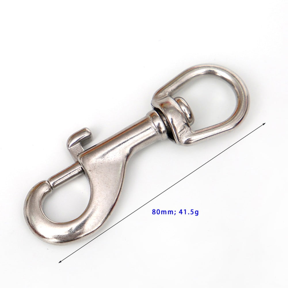Scuba Diving Stainless Steel Hook Dual End Bolt Quick Carabiner Swivel ...