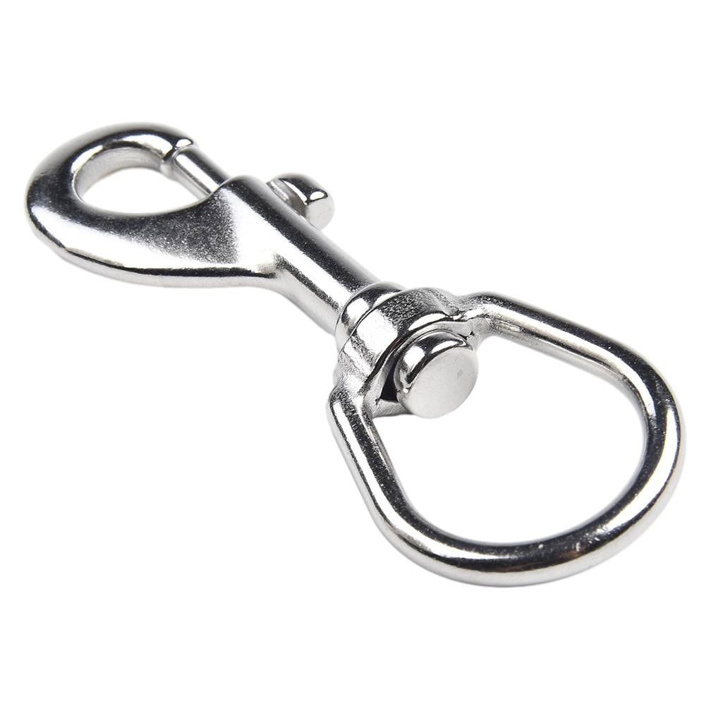Scuba Diving Swivel Hook Stainless-Steel Quick Carabiner Swivel Eye Bolt 70-120mm Double Ended ...