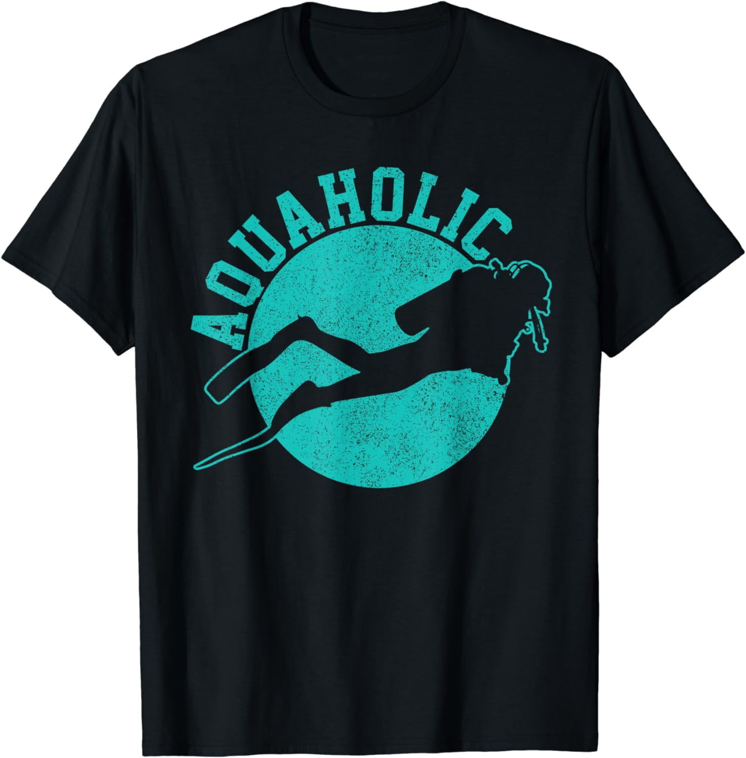 Scuba Diving T-Shirt Aquaholic Funny Scuba Diver Shirt Gift - Walmart.com