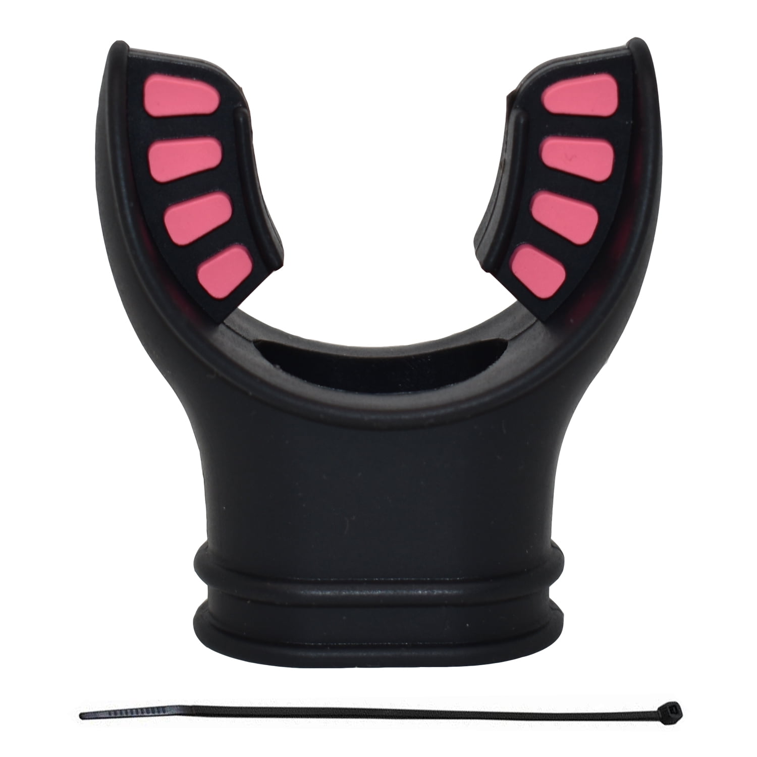 Scuba Diving Ultra Black Silicone Mouthpiece w/ Color Tab & Regulator ...