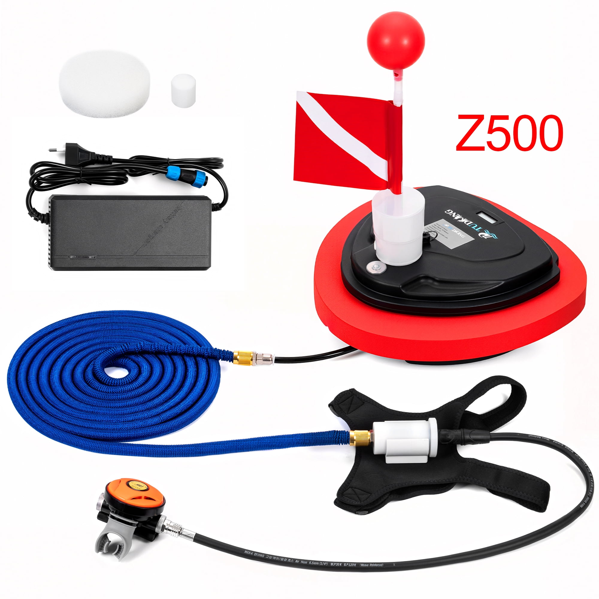 Scuba Diving Ventilator, 5 H Tankless Diving System, Max Depth 39.4 ft ...