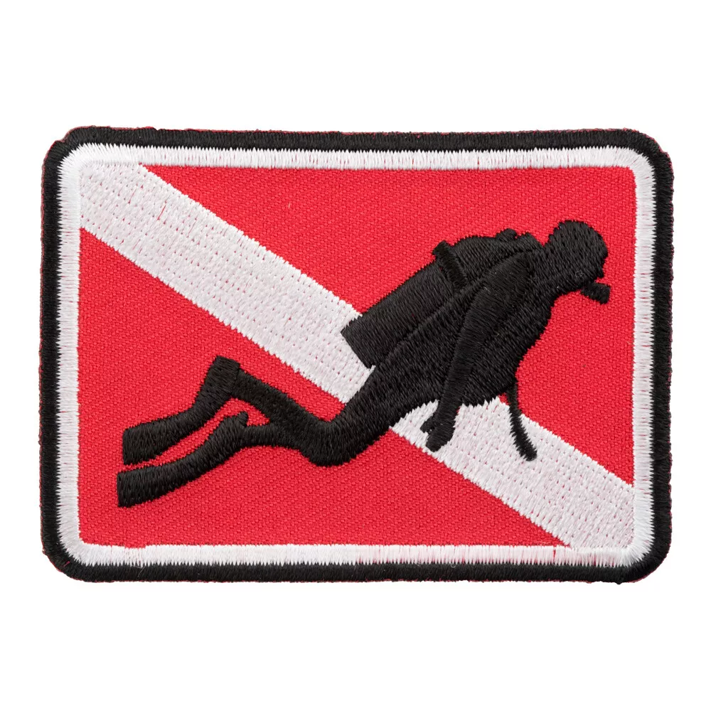 Scuba Flag & Diver Patch, Diver Down Flag, Unisex, Patches - Walmart.com