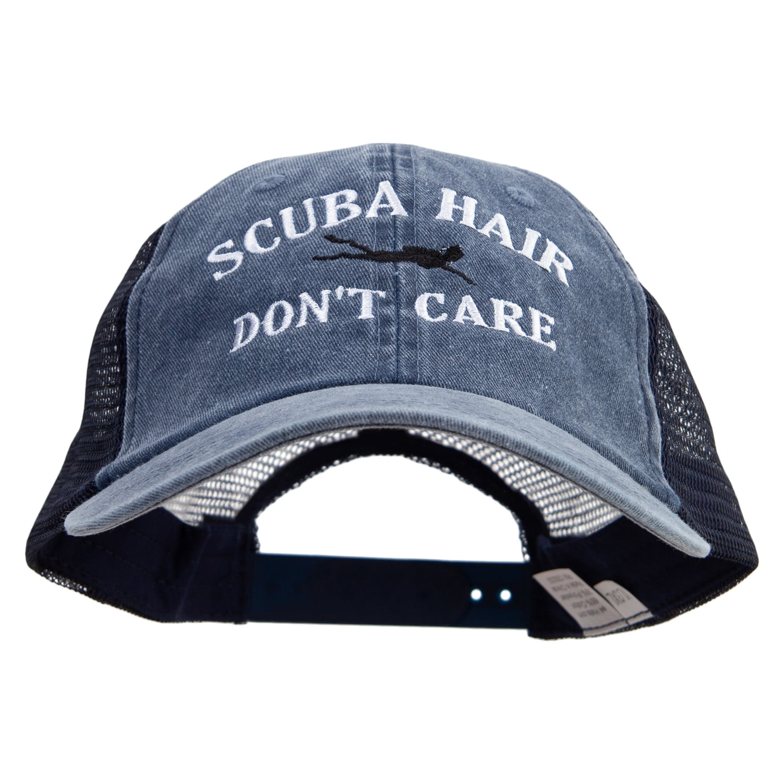 Scuba Hair Don't Care Embroidered Big Size Washed Pigment Dyed Twill ...