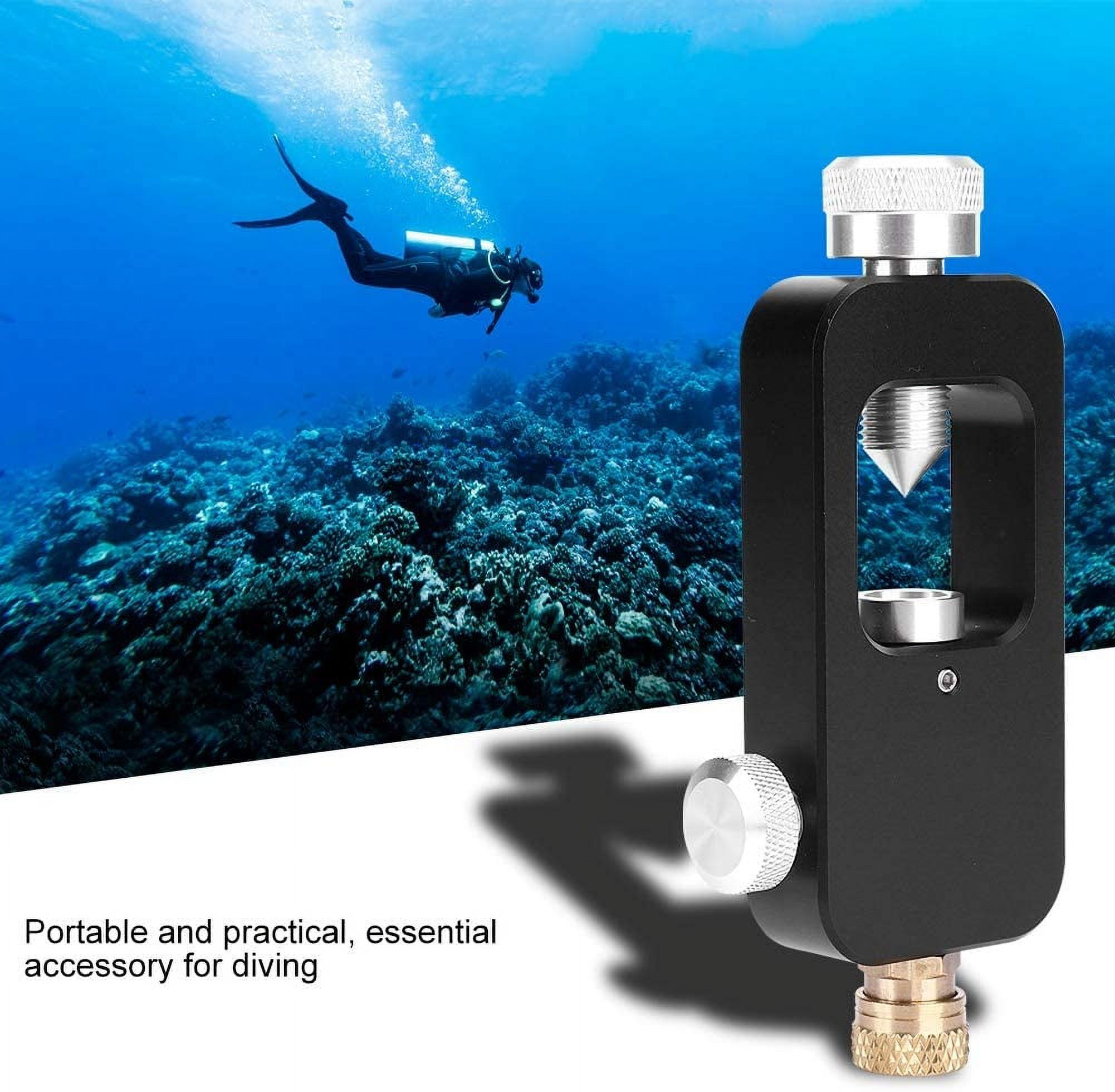 Scuba Tank Refill Adapter, Portable Aluminium Alloy Anti-Rust Oxygen ...
