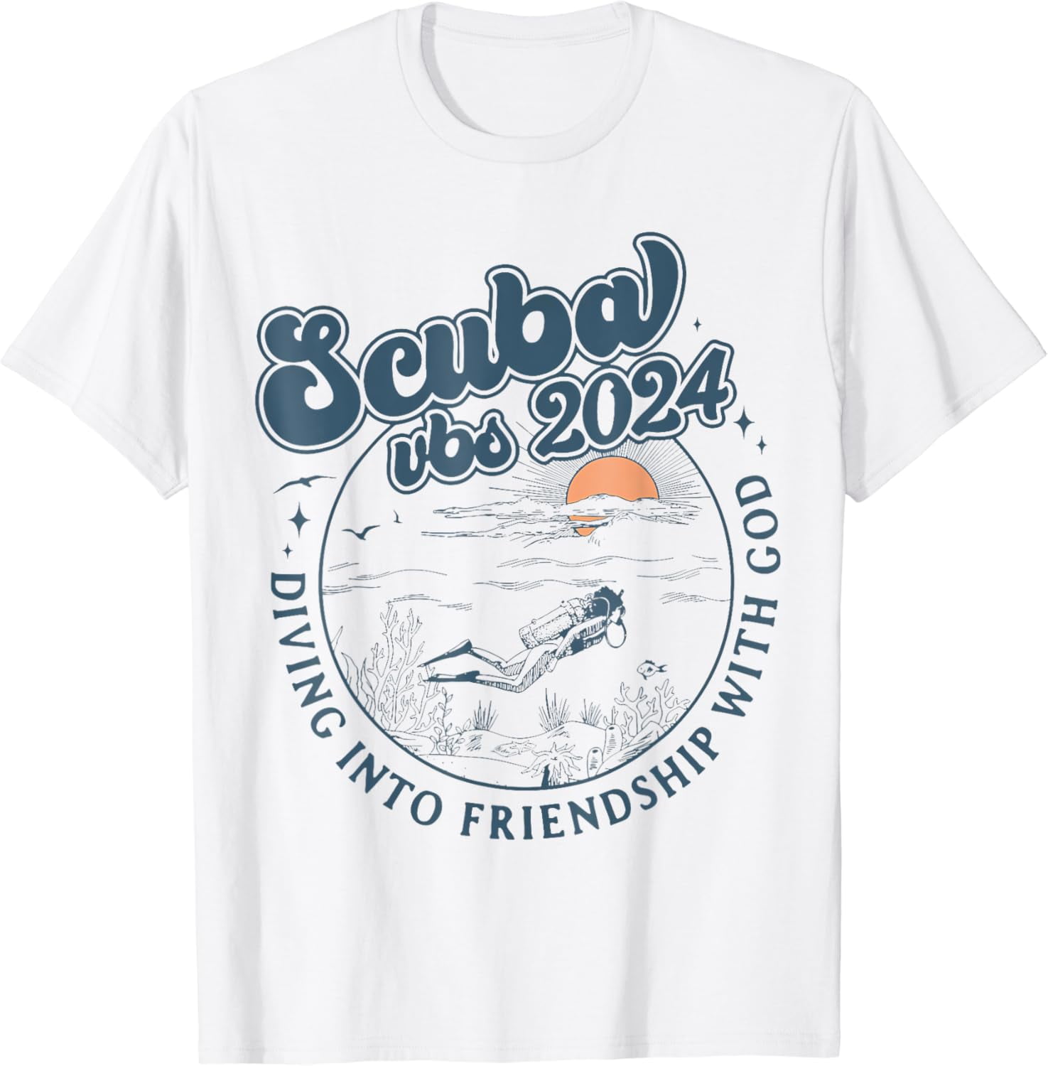 Scuba Vbs 2024 Diving Into Friendship With God Underwater T-Shirt - Walmart.com
