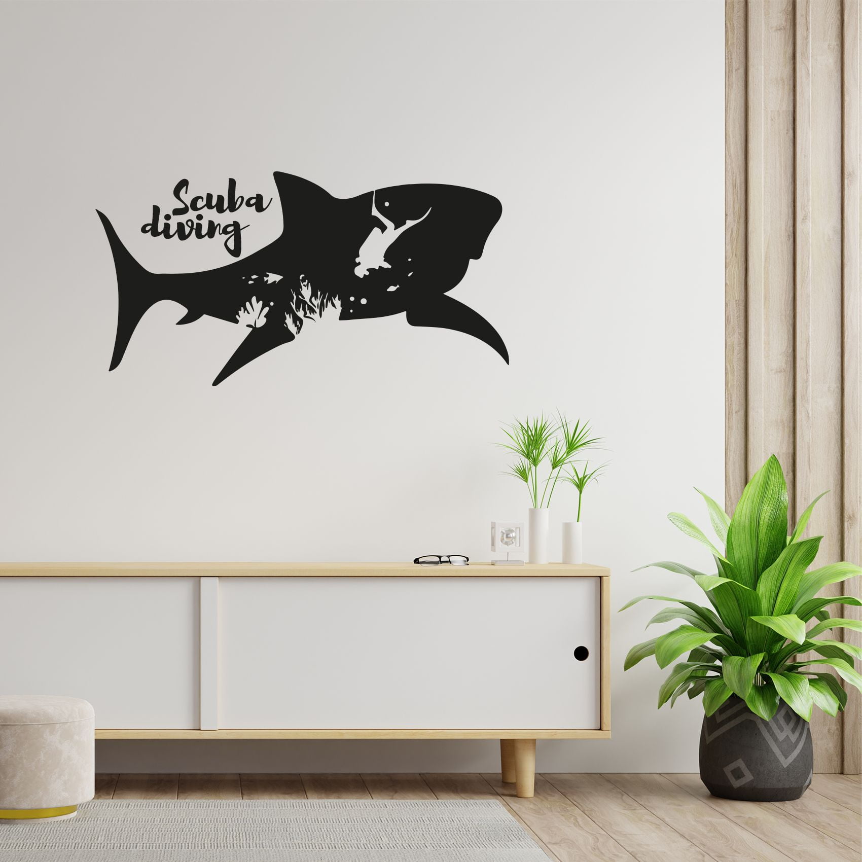 Scuba diving Fun Hobby Underwater Activity Adventure Diver Shark ...