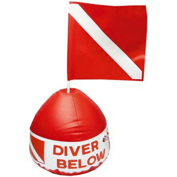 ScubaMax Infatable Heavy Duty PVC Dive Flag Float - Walmart Business ...