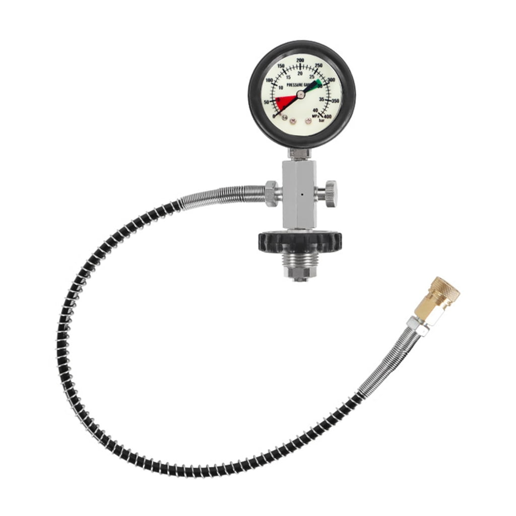 Scubas Adapter with Gauges, High Pressure Compressor Paintball Filling ...