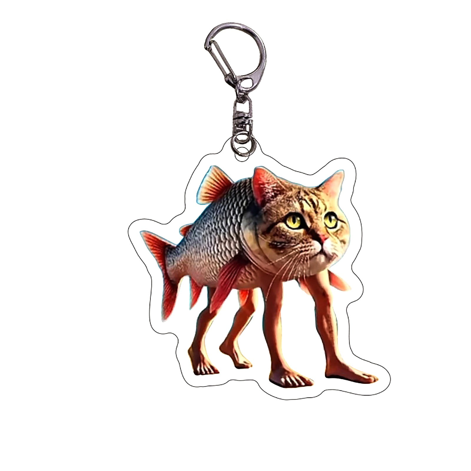 Scubrite AI Italian Animals Key-chain,2inch A Funny Abstract Wooden ...