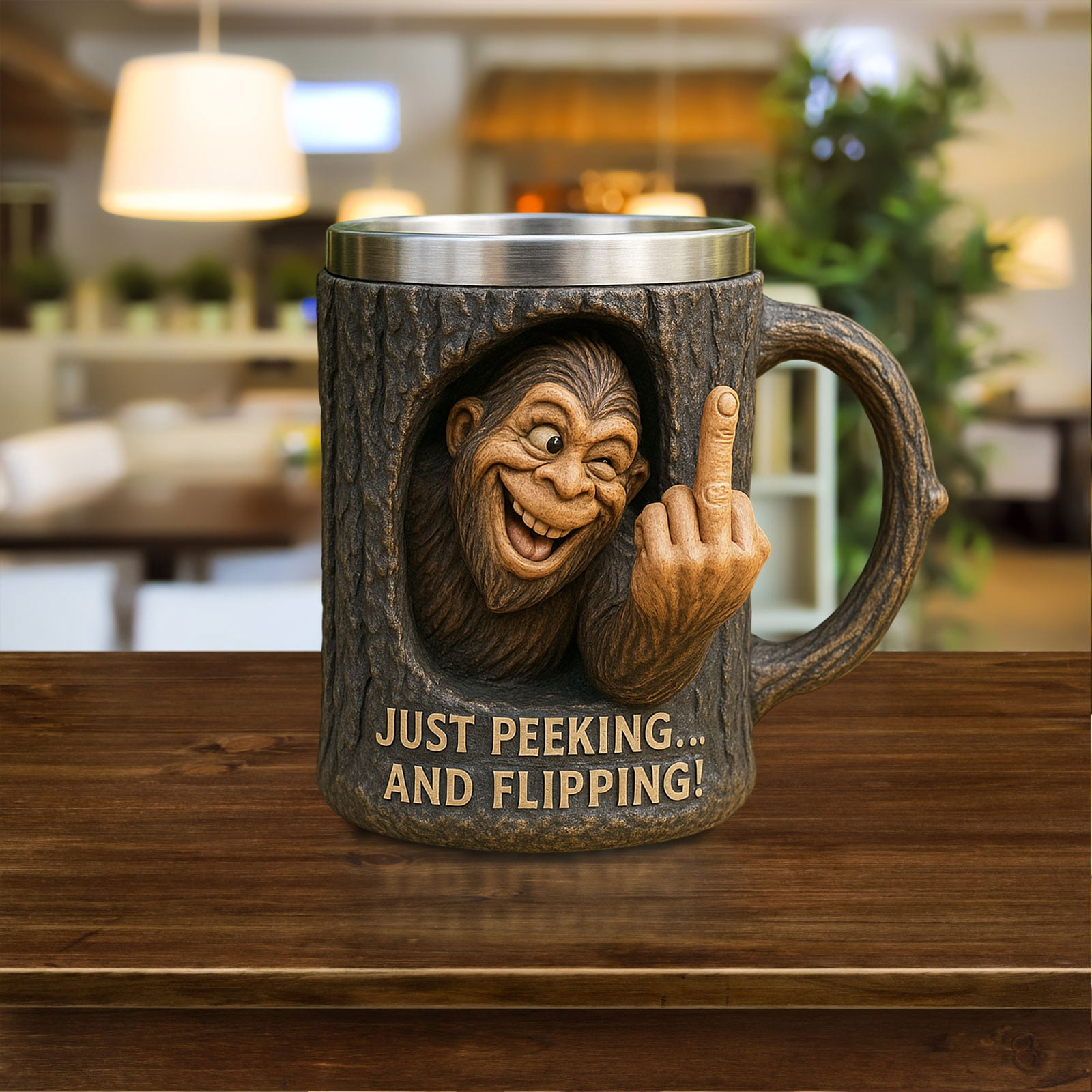 Scubrite Bigfoot Sasquatch Mug,Cute And Fun Big Feet Are Vividly ...