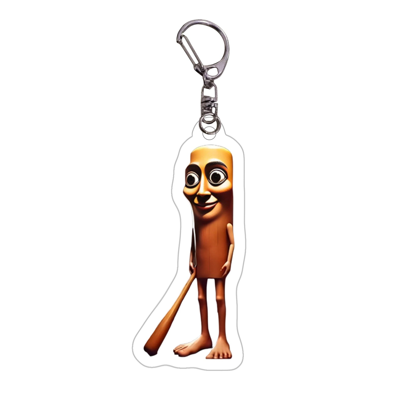 Scubrite Italian Brainrot Keychain,3 inch Stick Man TungTungSahur ...