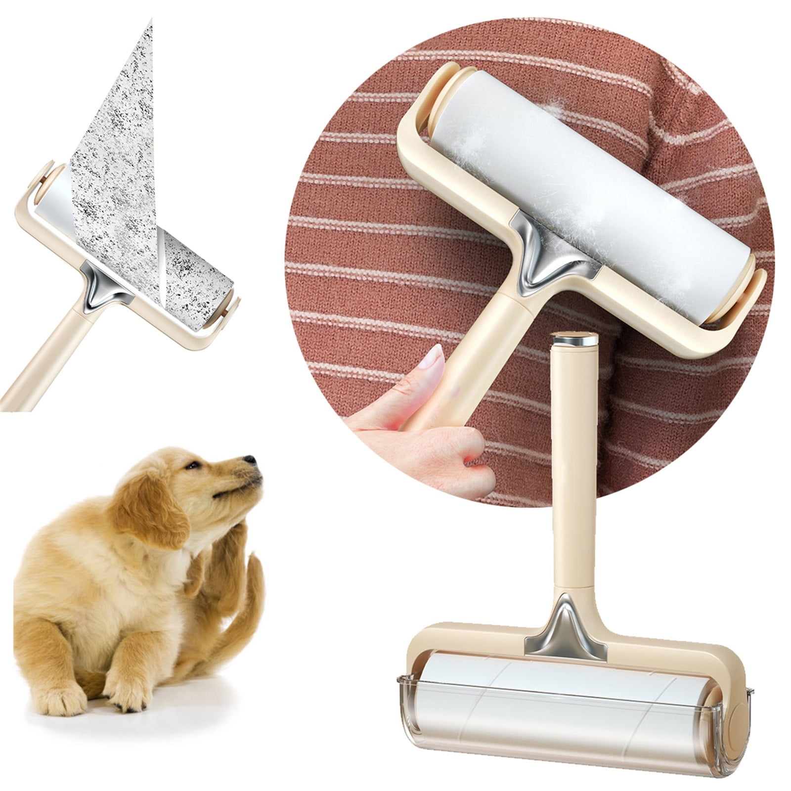Scubrite Pet Hair Lint Roller,Strong Adhesion Plastic Lint Roller with ...