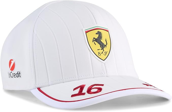 Scuderia Ferrari F1 2025 Charles Leclerc Team Miami GP Hat White ...