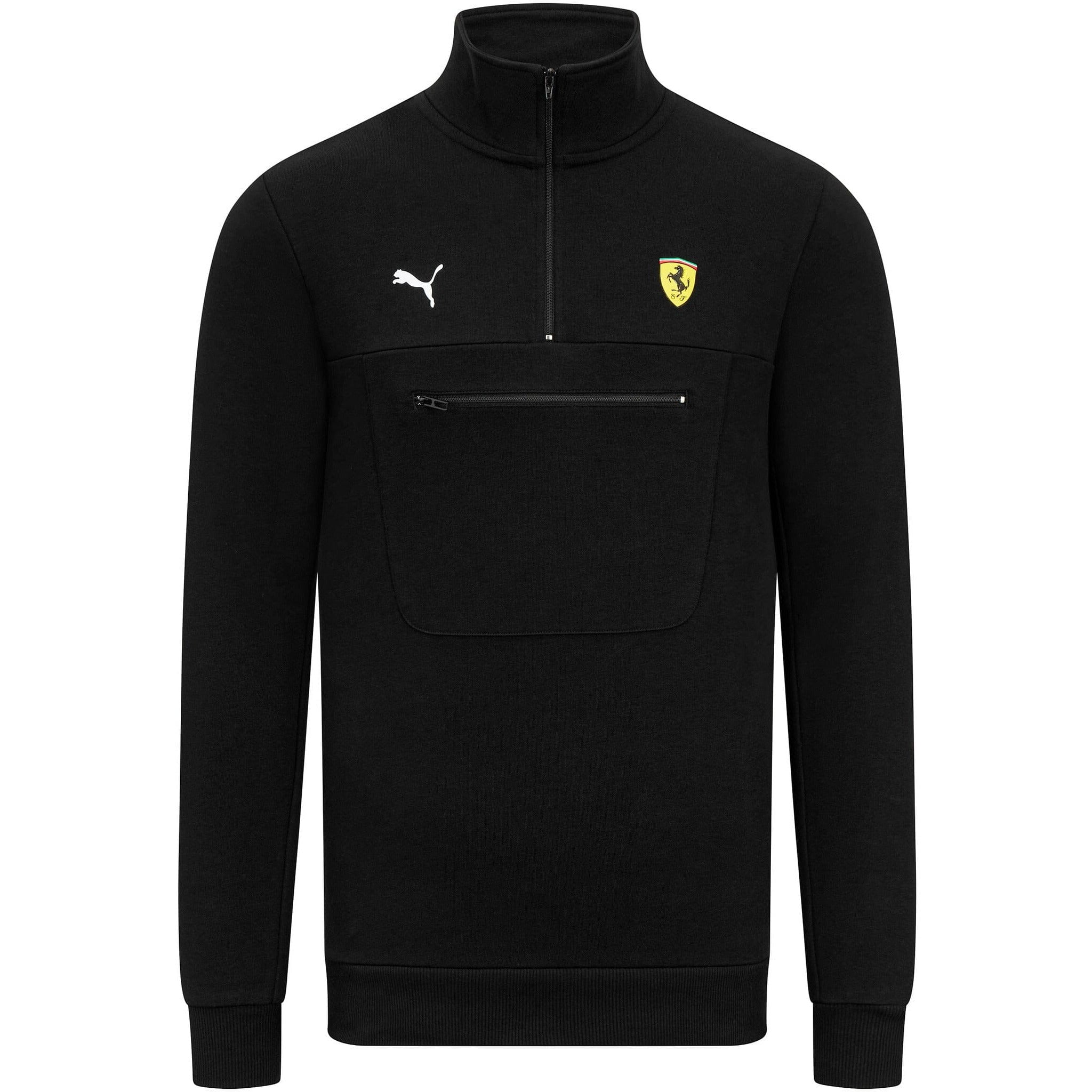 Scuderia Ferrari F1 Men's Puma 1/4 Zip Sweater - Red/Black - Walmart.com