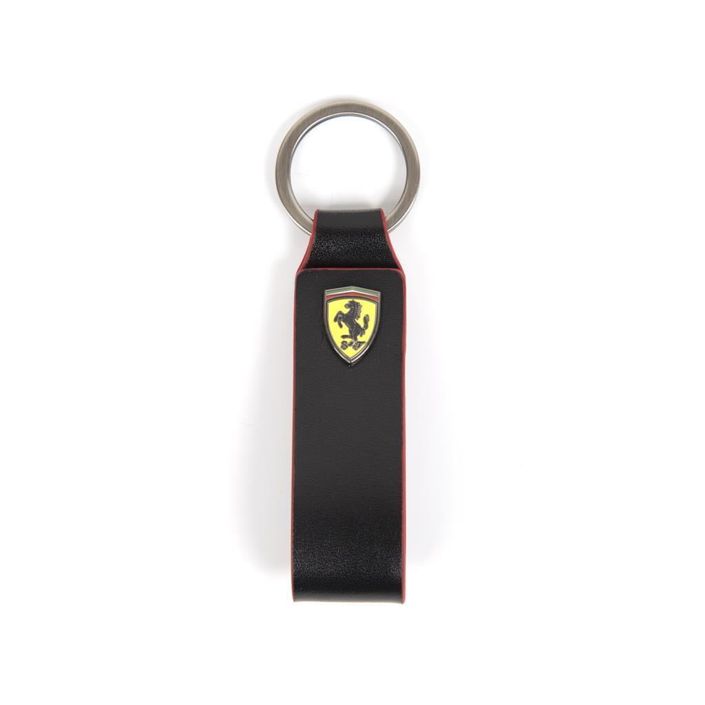Scuderia Ferrari F1 Team Keychain Black Leather Strap - Walmart.com