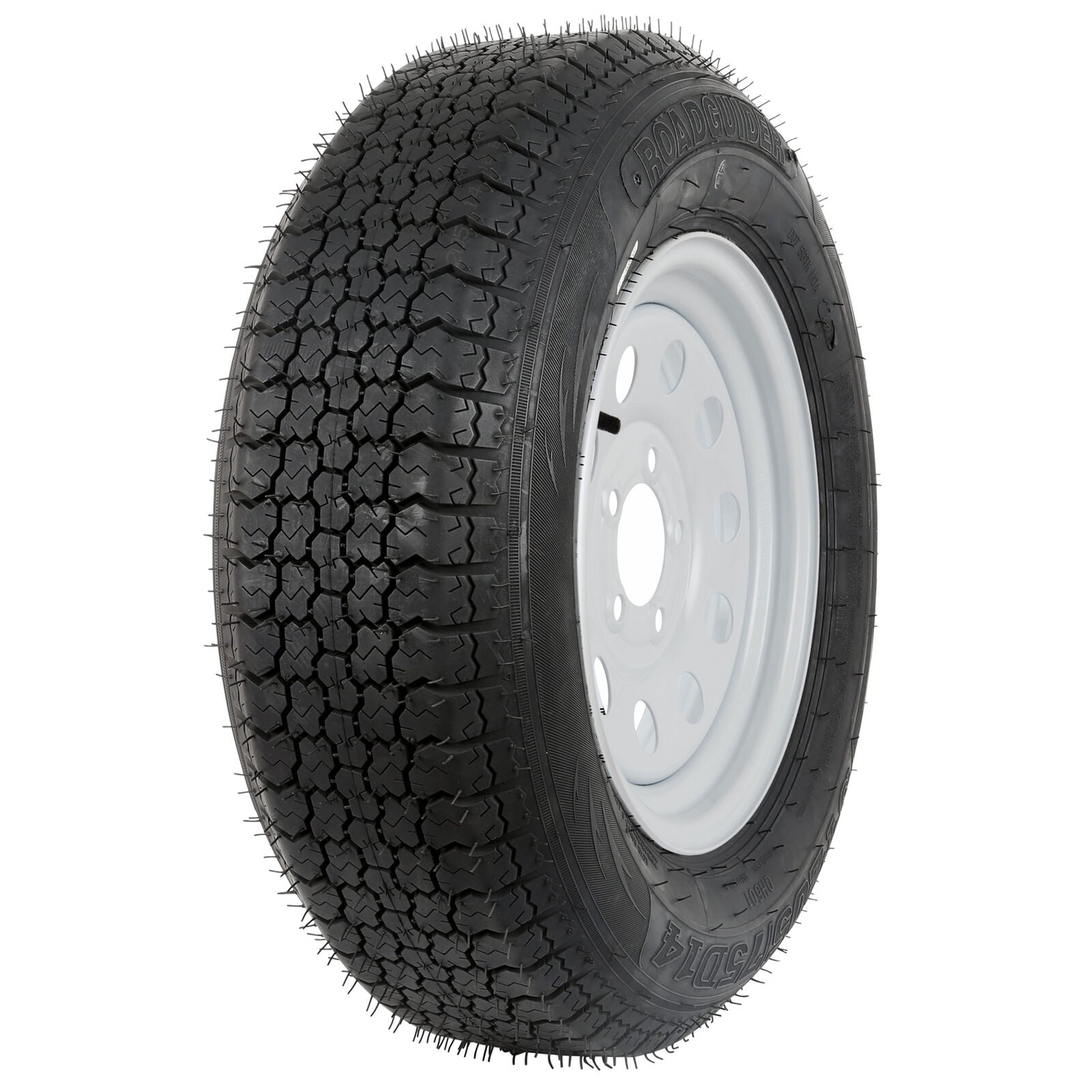 Scuff Guard 2x ST205/75D14 Trailer Tires with 14" Rims, 205 75D14 14 5 ...