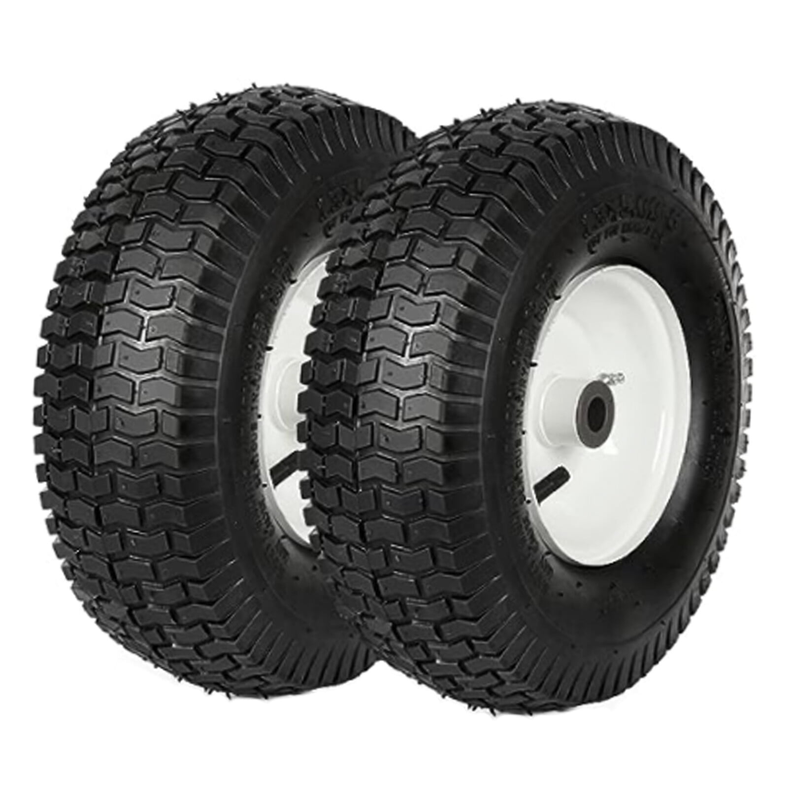 Scuff Guard Set of 2 13x5.00-6 Lawn Mower Tractor Turf Tires with Rim 4 ...