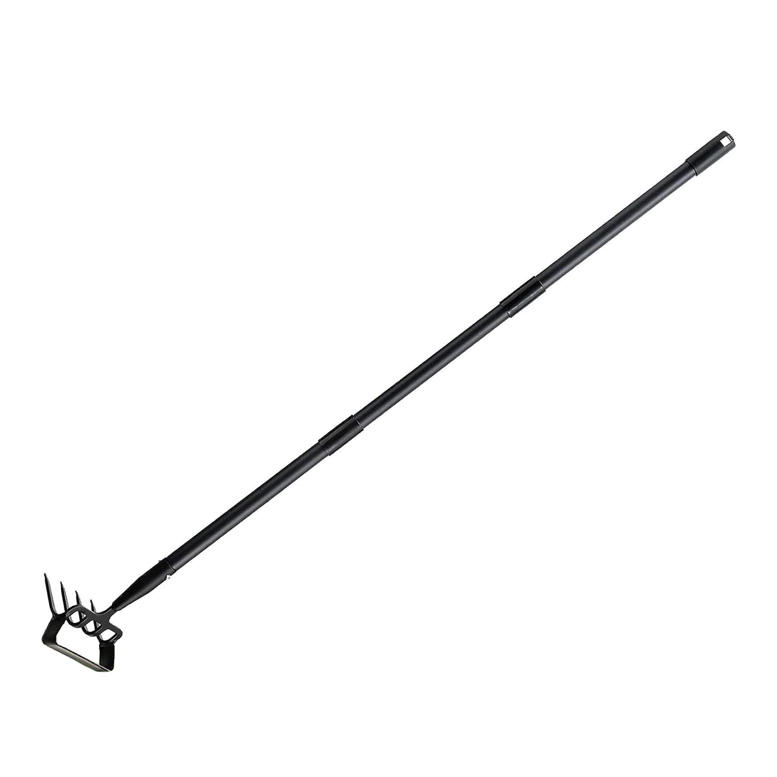 Scuffle Hoe with 4-Tines Rake Adjustable Handle Design Stable Durable ...