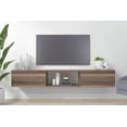 Sculley 71'' Floating Tv Stand Walnut - Walmart.com