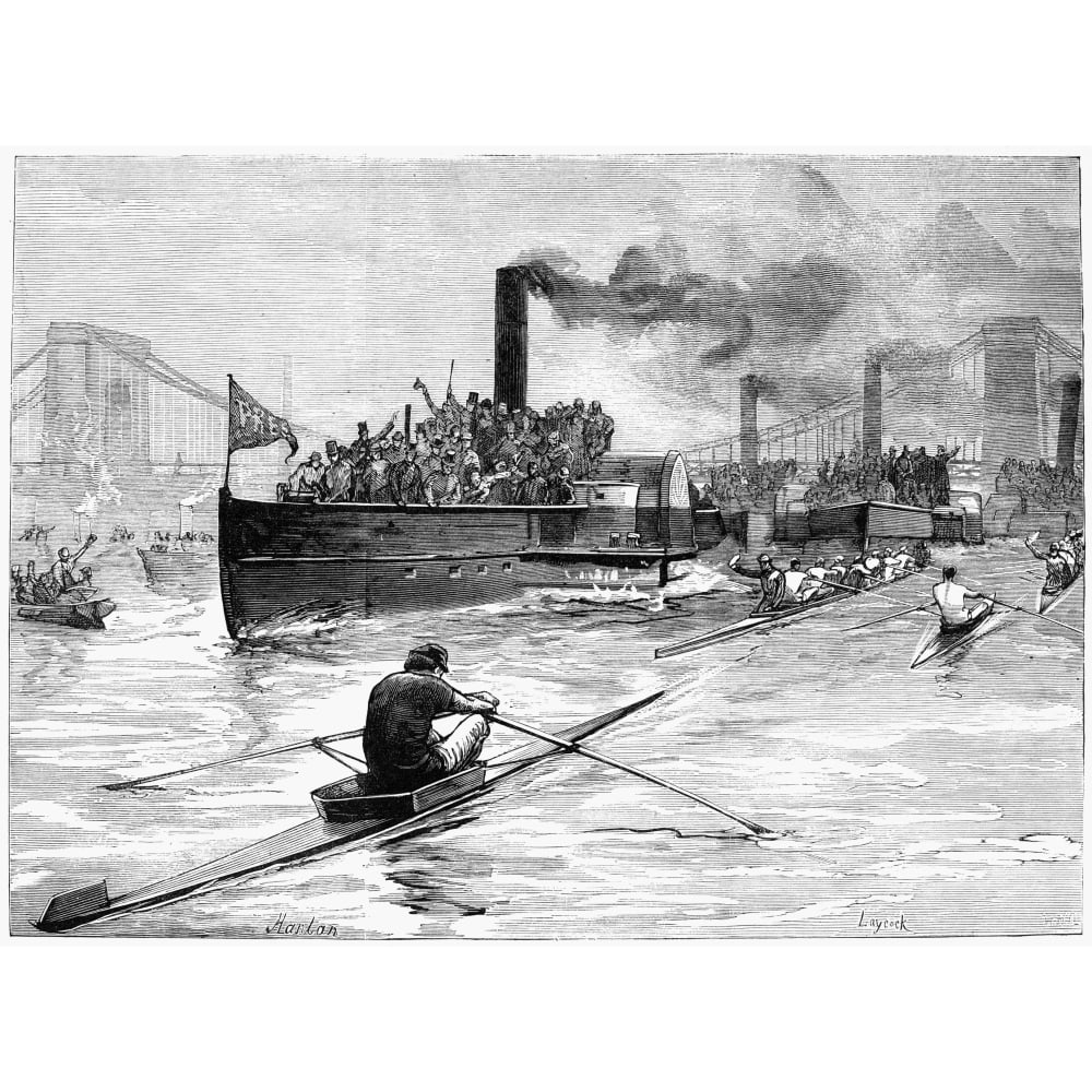 Sculling Race 1881. N'Sculling-Race On Monday Last For The Championship ...