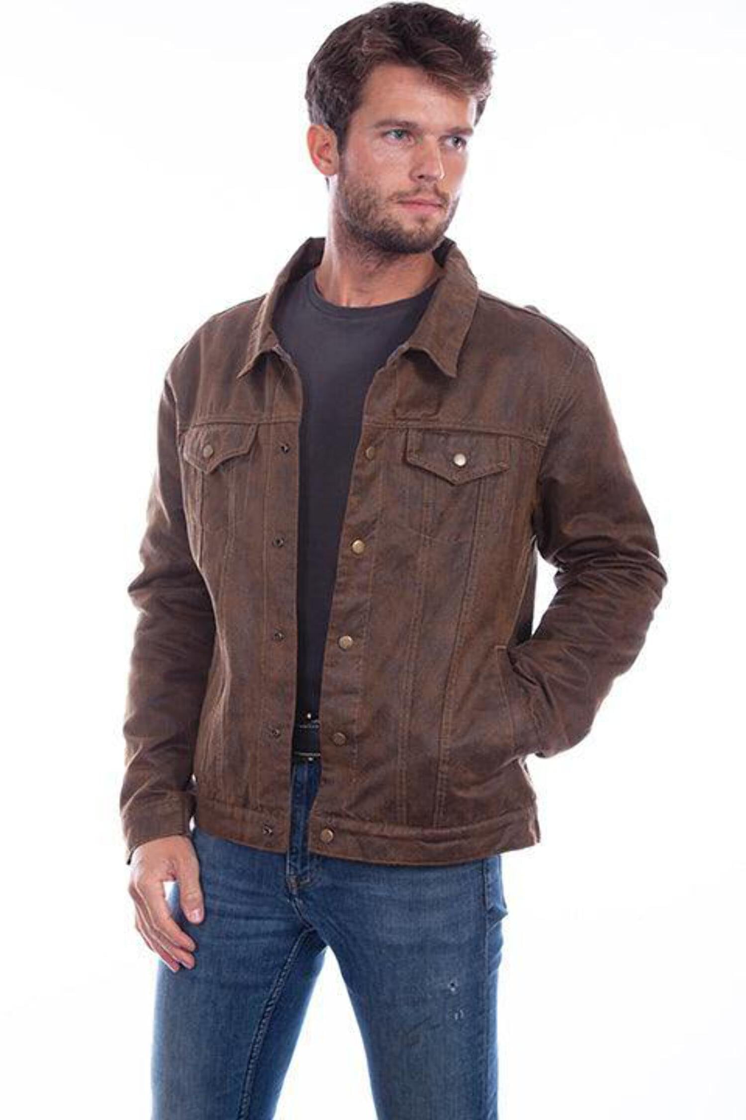 Fascinating Mens Brown Jean Jacket Images
