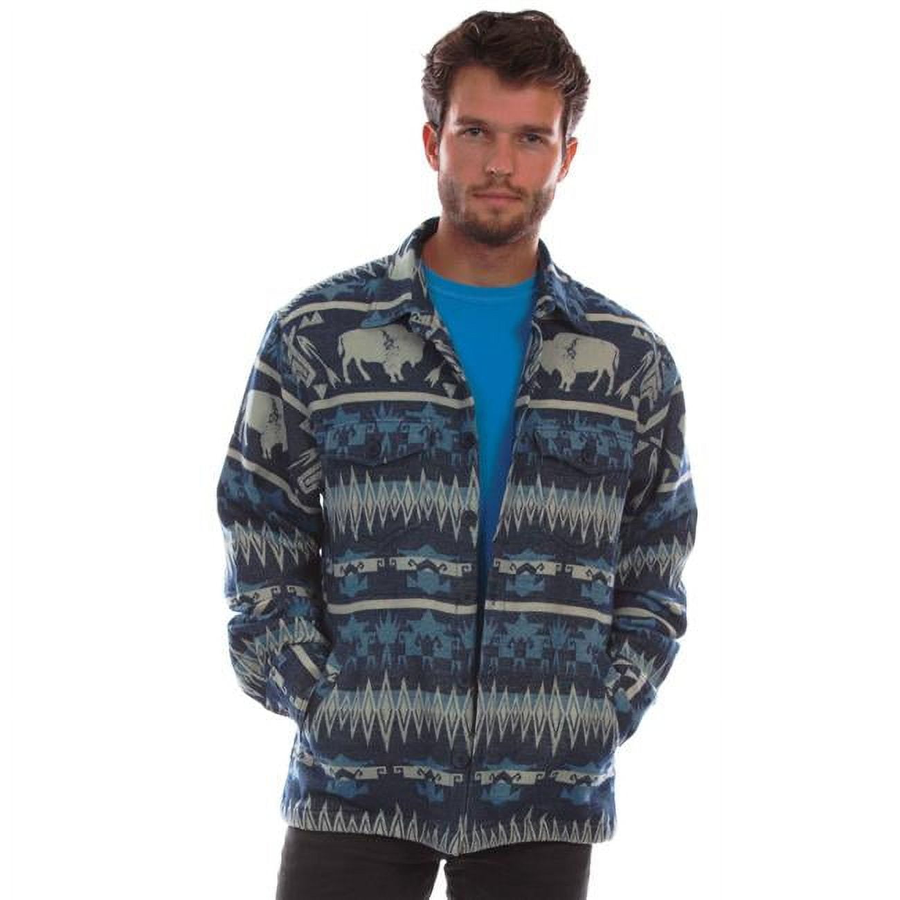 Scully 5336 BLU XXL Mens Buffalo Shirt Jacket, Blue - 2XL - Walmart.com