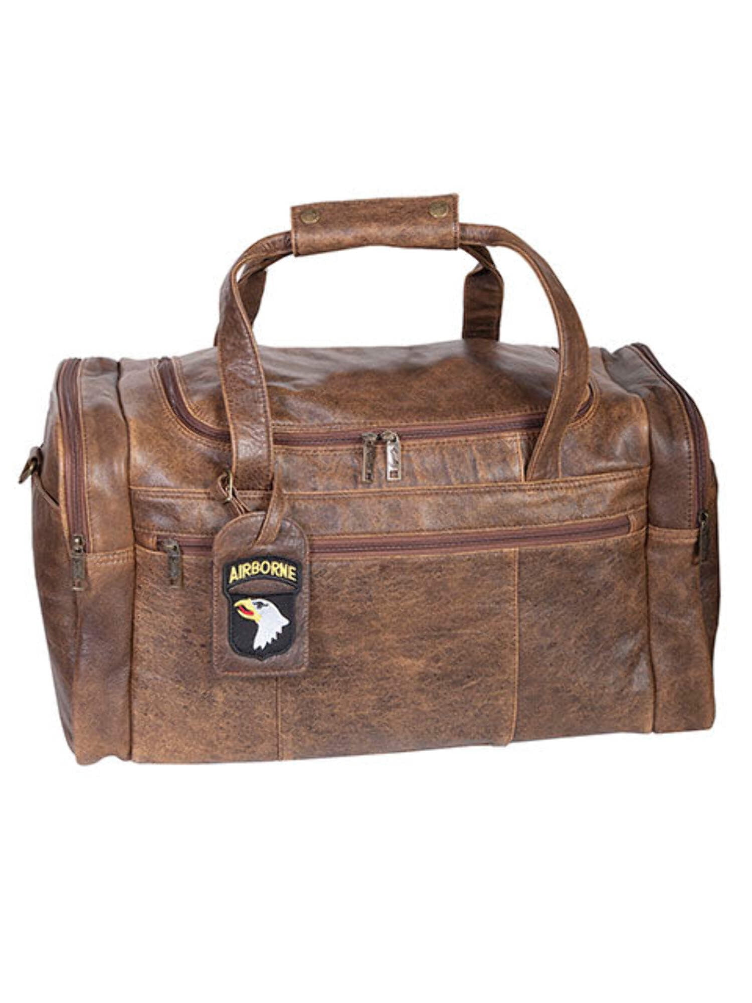 Scully Aerosquadron Collection Leather Top Zip Duffel Bag Walnut ...