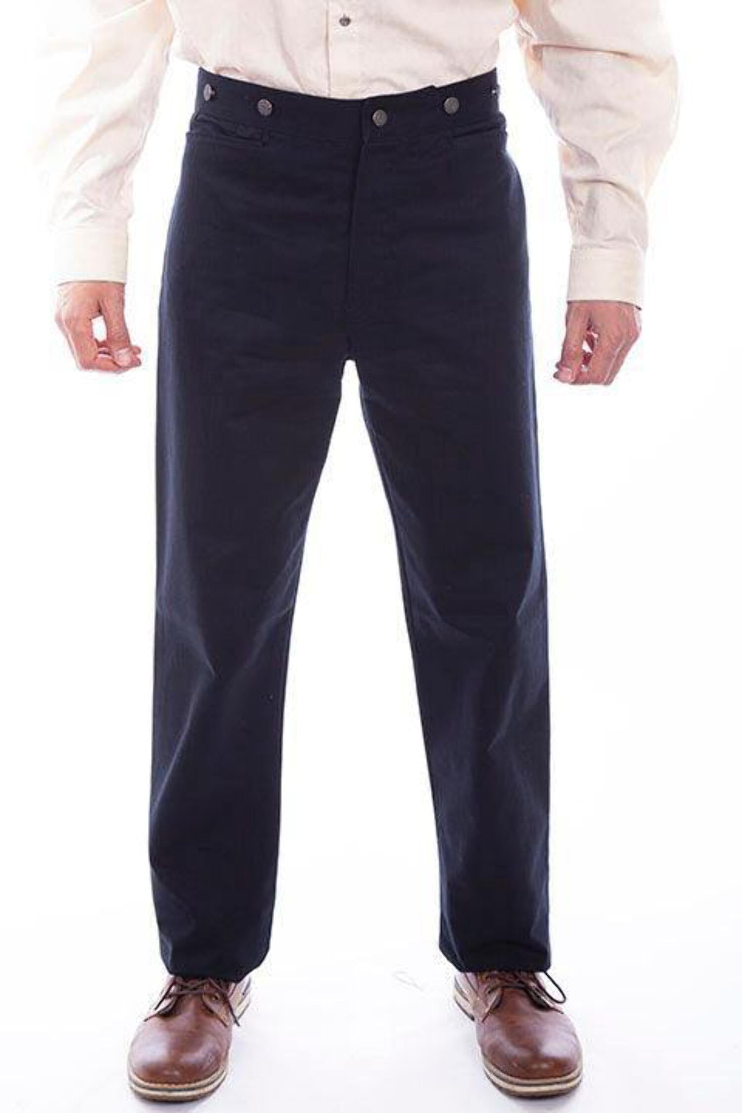 Scully BLACK HERRINGBONE VIGILANTE PANT - Walmart.com