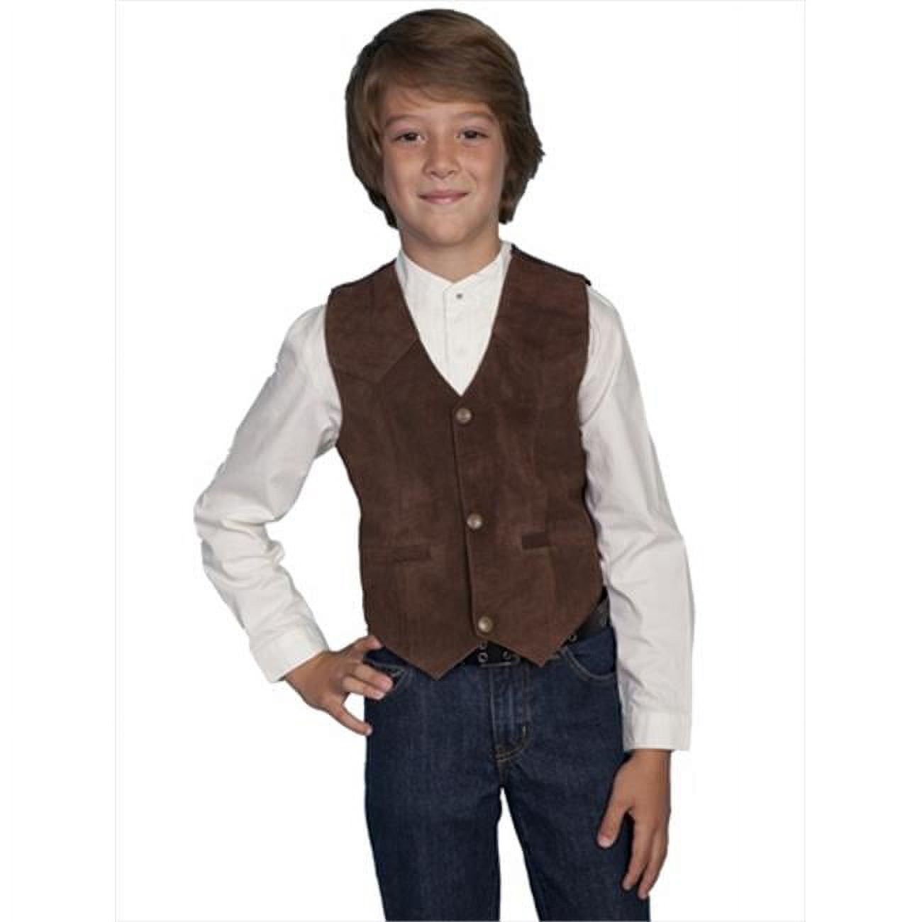 Scully Boys' Boar Suede Vest Espresso X-Small US - Walmart.com