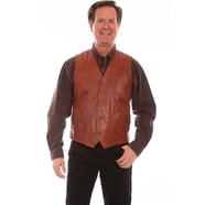 Scully 503-427-40 Mens Leather Wear Western Vest- Chocolate- Size 40 ...