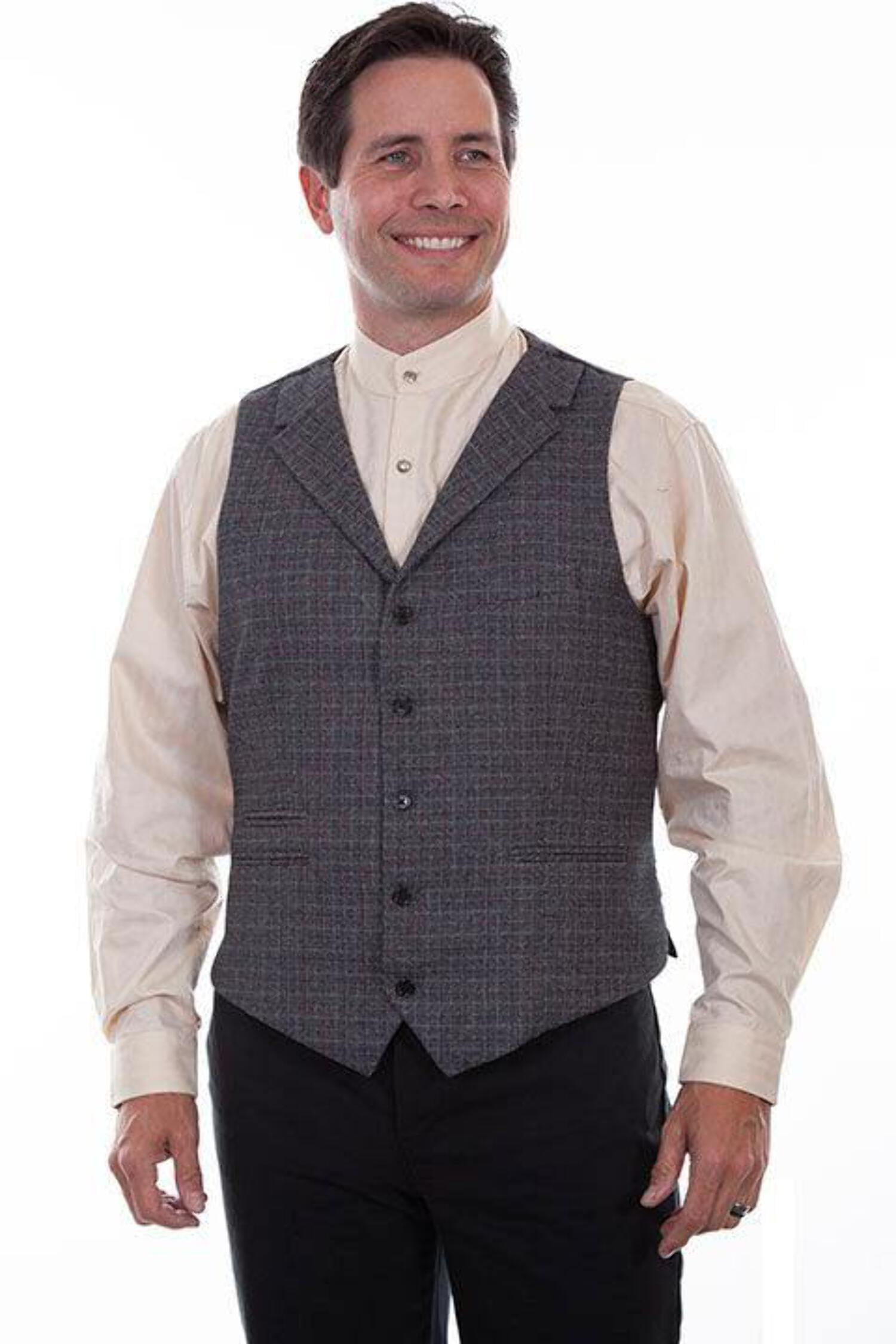 Scully GREY PLAID 4 POCKET POINT BOTTOM VEST - Walmart.com